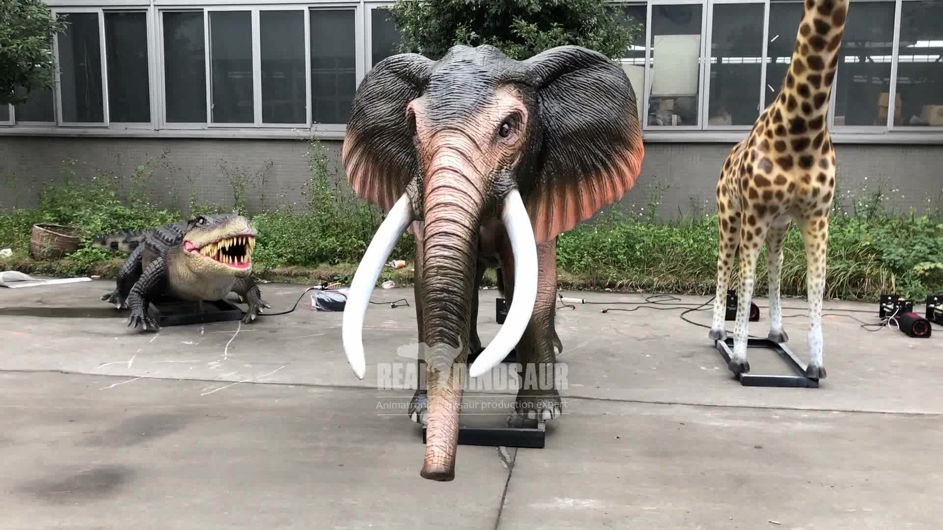 Life Size Animatronic Animal Realistic Elephant Model - Buy ...
