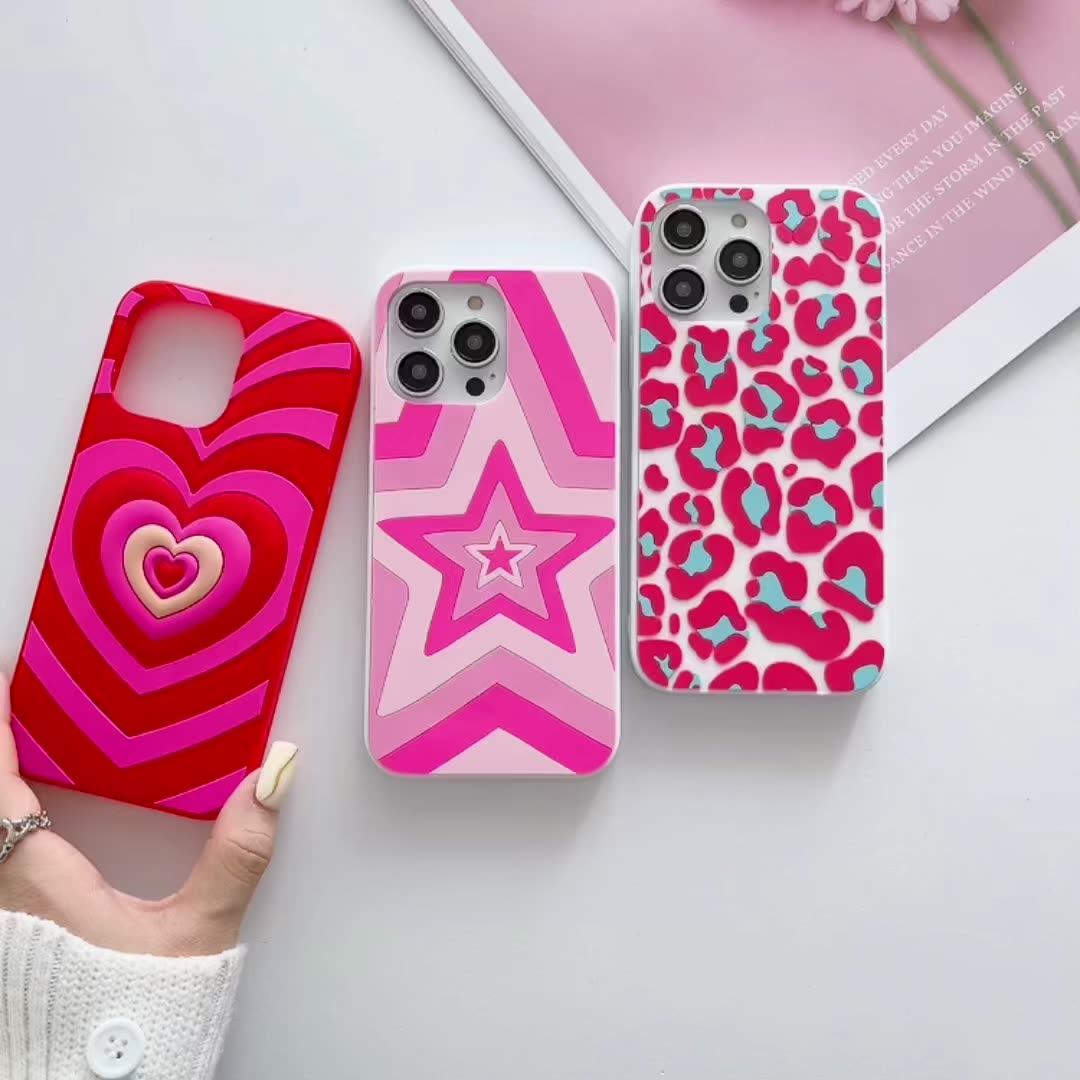 Luxury Girl Lovely Pink Mirror Barbie Cell Phone Case For Iphone 14 13 ...