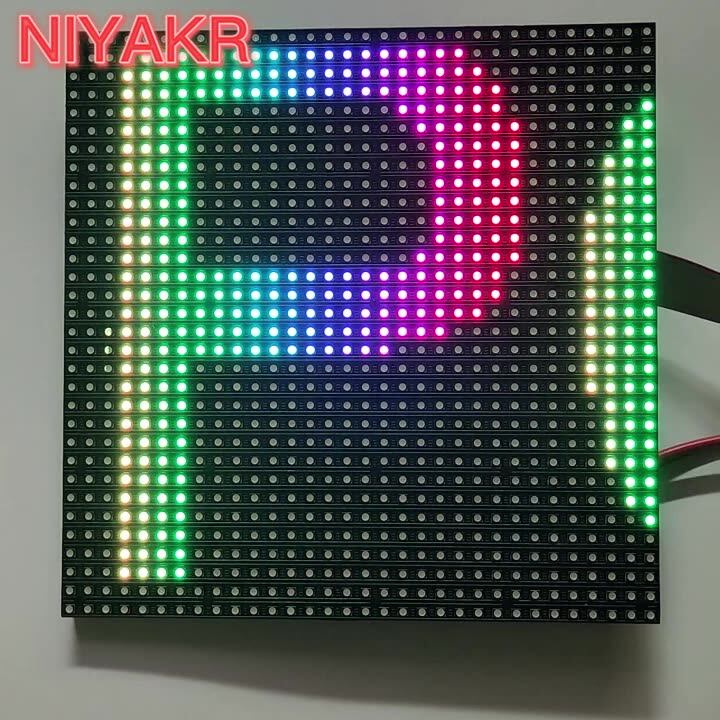 Niyakr Led矩阵32x32 Led显示模块p3 P4 P5 P6 P7.62室内smd Rgb全彩视频led显示模块smd - Buy ...