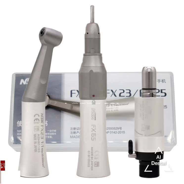 Dental Low Speed Handpiece Set Fx25 Contra Angle Fx65 Straight Cone ...