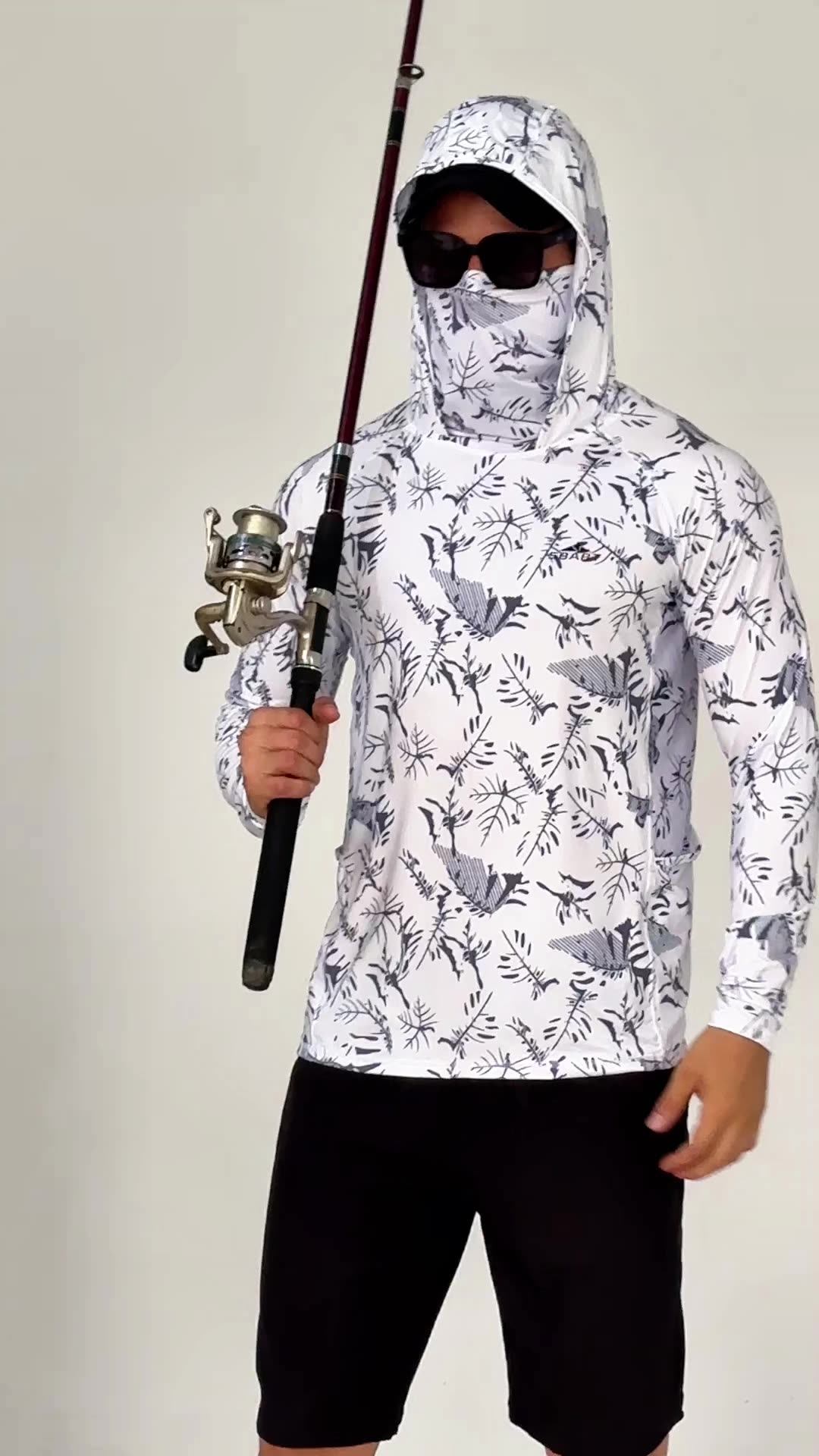 Sbart High Quality Fishing Shirt Long Sleeve Upf 50+ Rash Guard Fishing ...