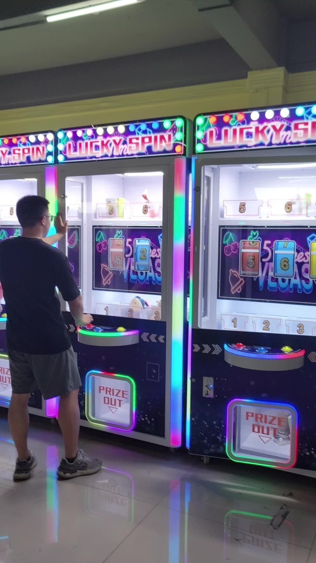 Playfun Indoor Coin Operated Arcade Game Machine Lucky Spin Amusement ...