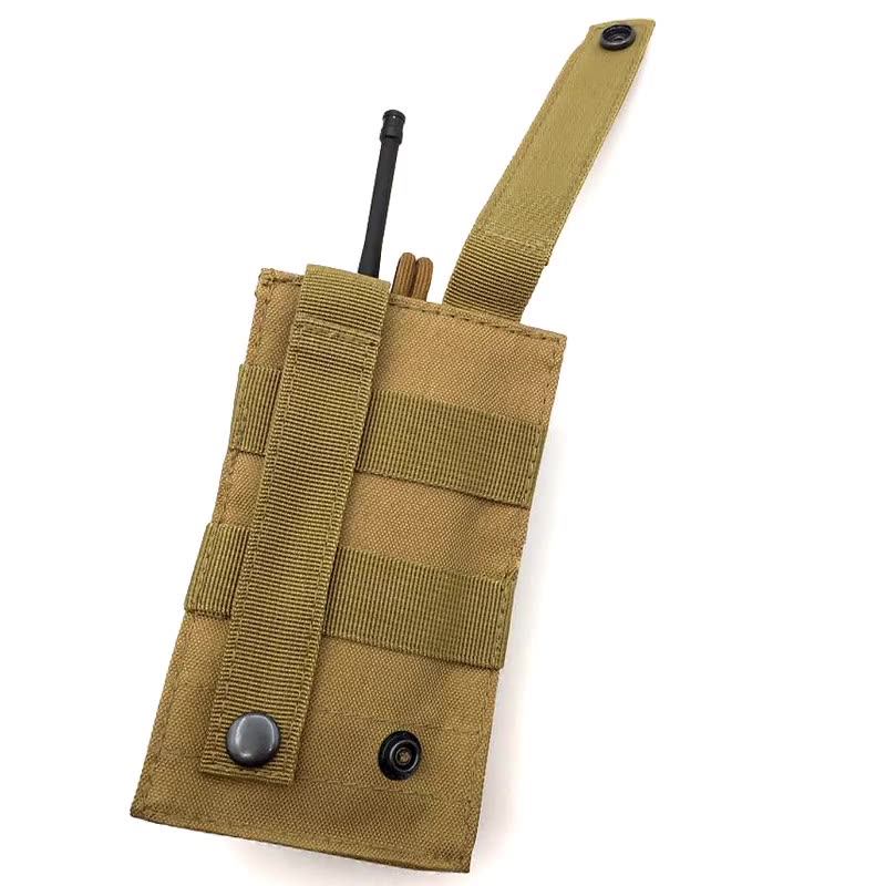 Adjustable Molle Radio Holder Tactical Walkie Talkie Holster Open Top ...