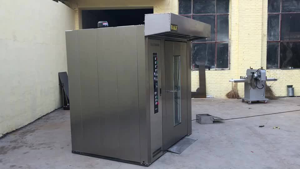 Big Oven For Baking 64 Trays Gas Rotary Oven With Double Trolley - Buy ...