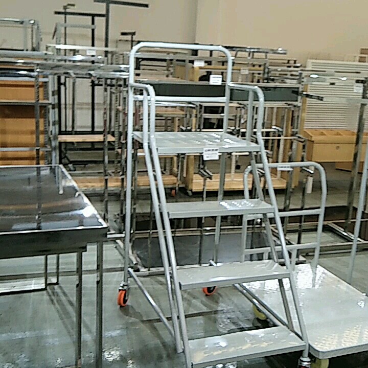 Rh-lt-rt Mart 1250*600*2000mm Warehouse Safety Rolling Platform Ladder ...