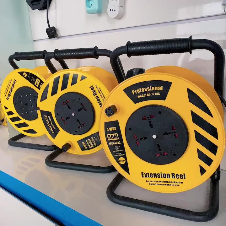 Bobines De Câble D'extension Rétractable De 50m,Câbles D'extension ...