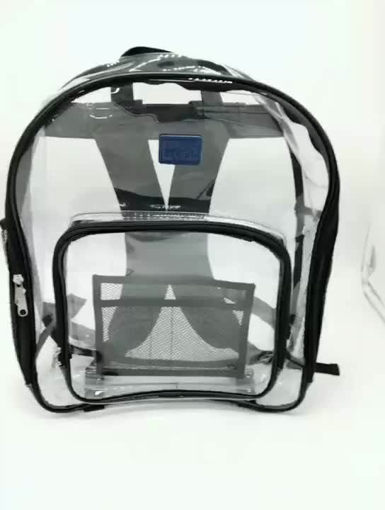 Custom Transparent Mini Plastic School Bag Small Pvc Clear Jelly ...