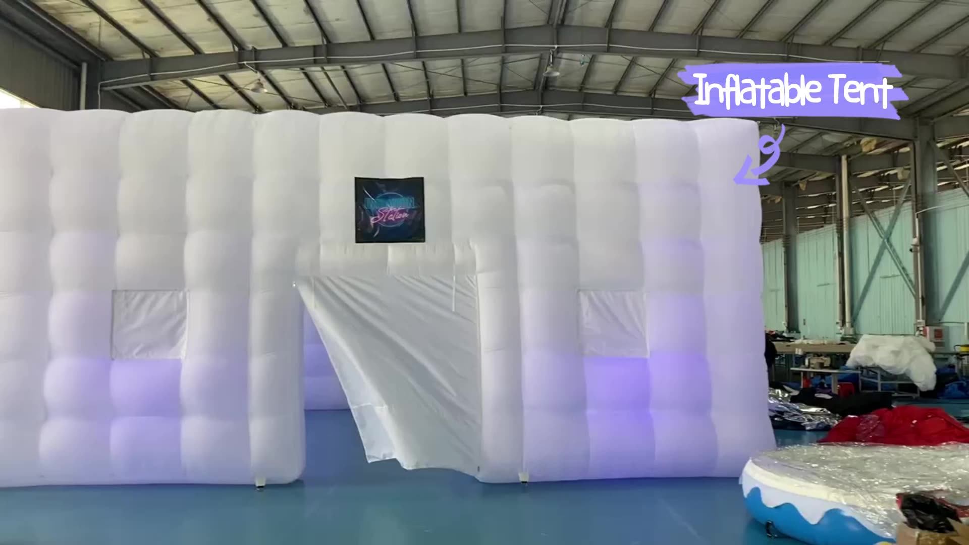 Portable White Square Inflatable Tent Commercial Large Inflatable Shop ...