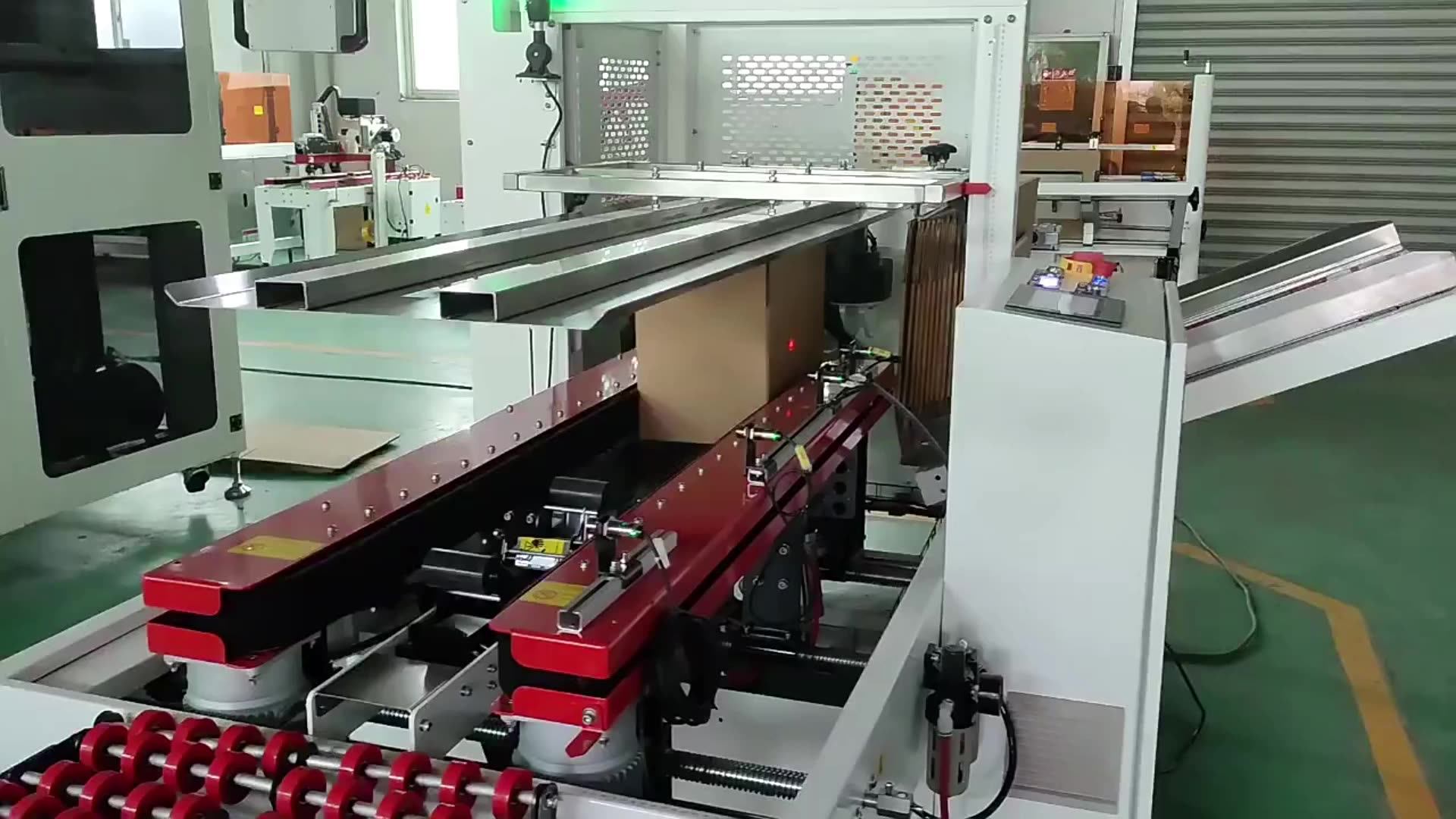 Dual Servo Motor Control High Speed Automatic Case Carton Box Erector ...