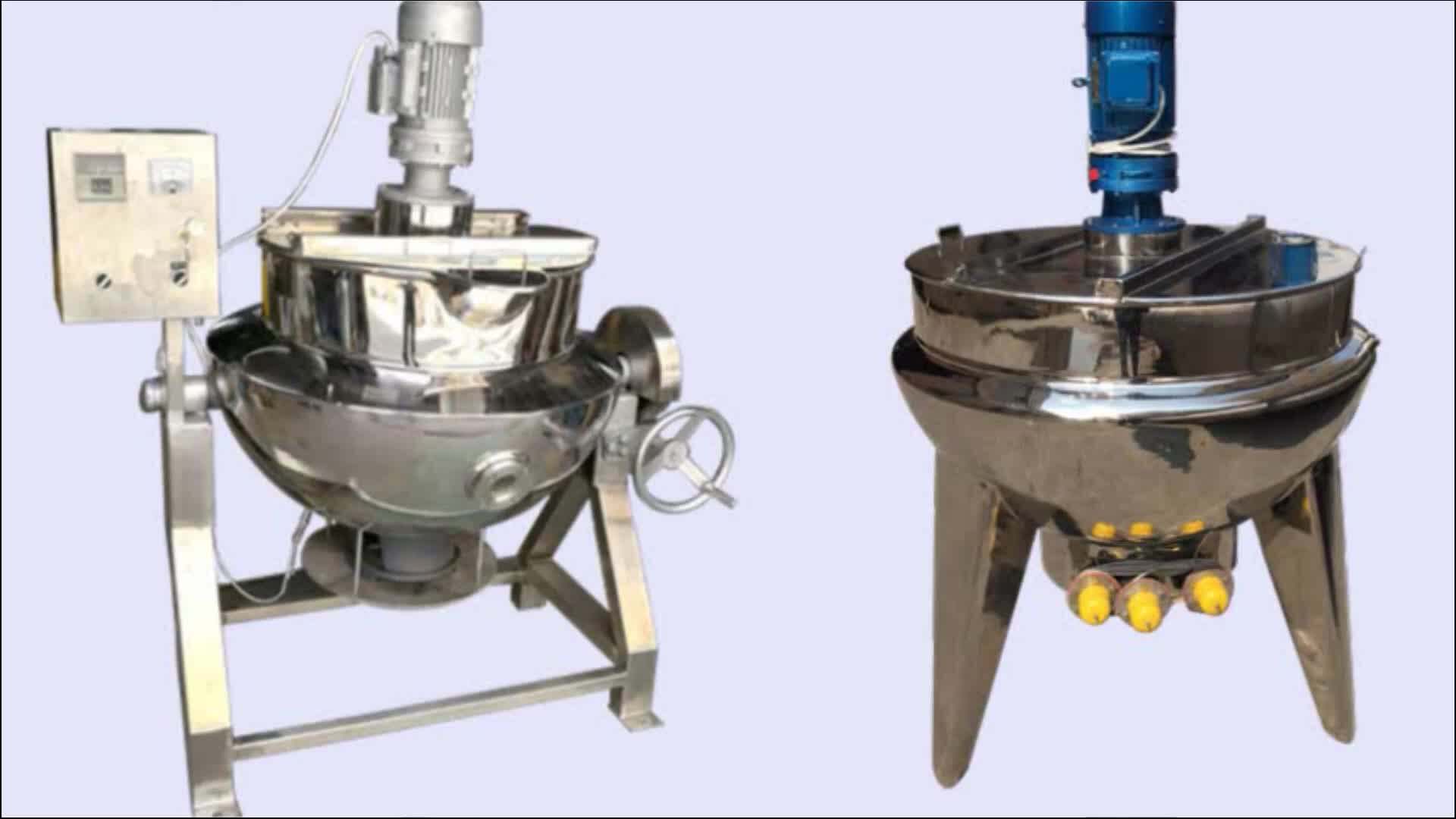 Industrial Food Jacketed Kettle Double Jacketed Heating Reactor Vessel ...