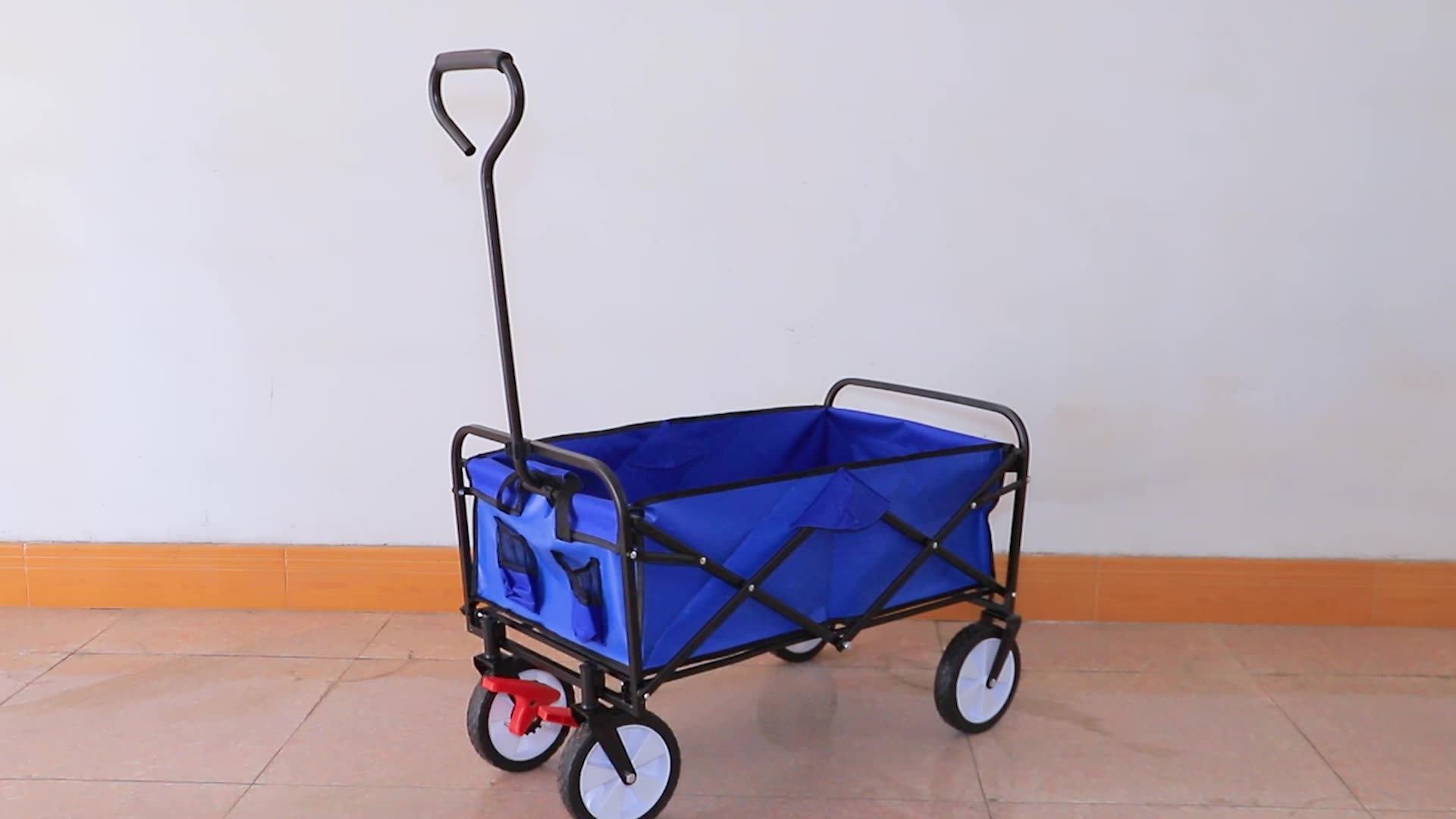 Outdoor All-terrain Foldable Pull Wagon Hand Cart Heavy Duty Japan ...