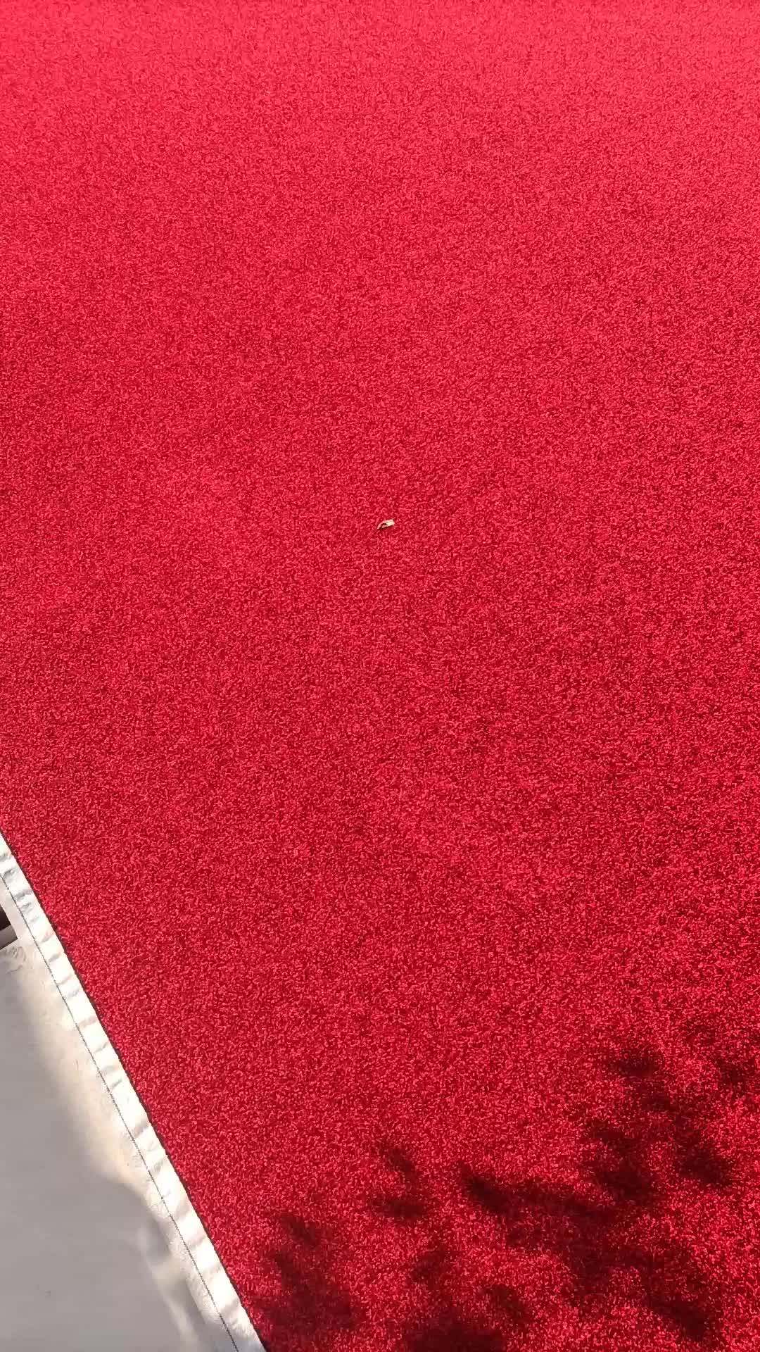 Haima Customized Nylon Plain Aisle Runner Rug Hollywood Traditional Red ...