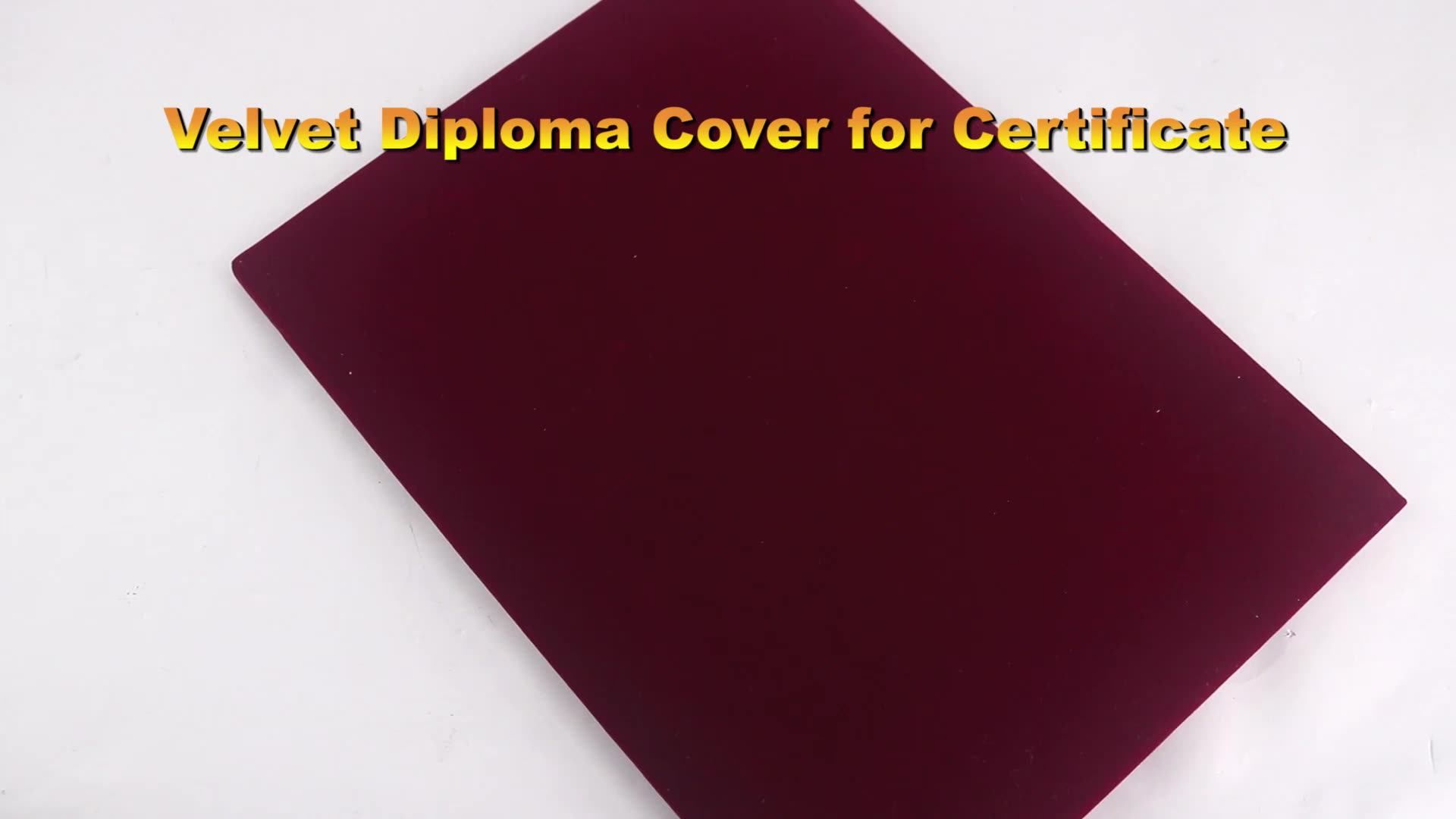 Customized Logo A4 Velvet Graduation Diploma Certificate Folder,Muliti ...