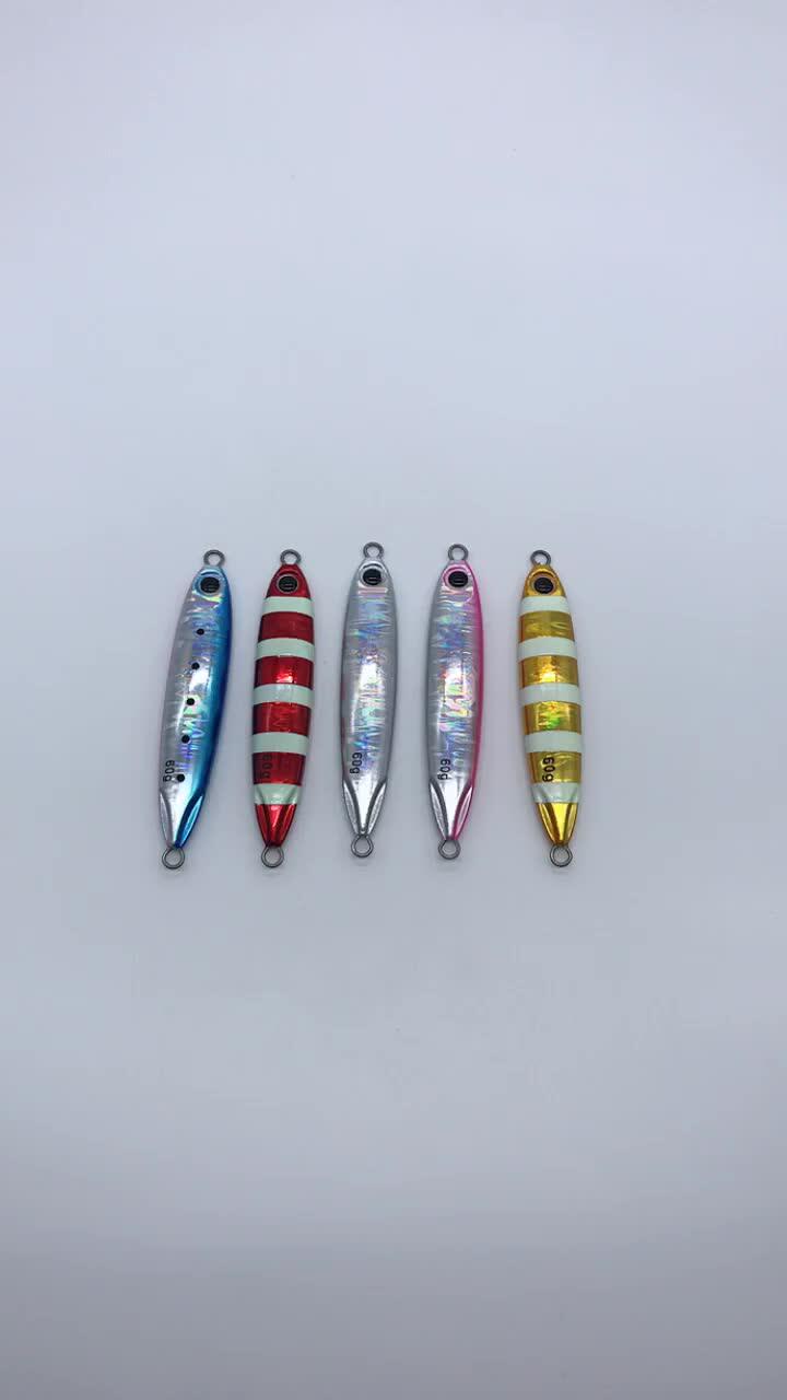 Micro Jig Lure 30g 40g 60g Saltwater Slow Pitch Jigging Lure Fishing ...