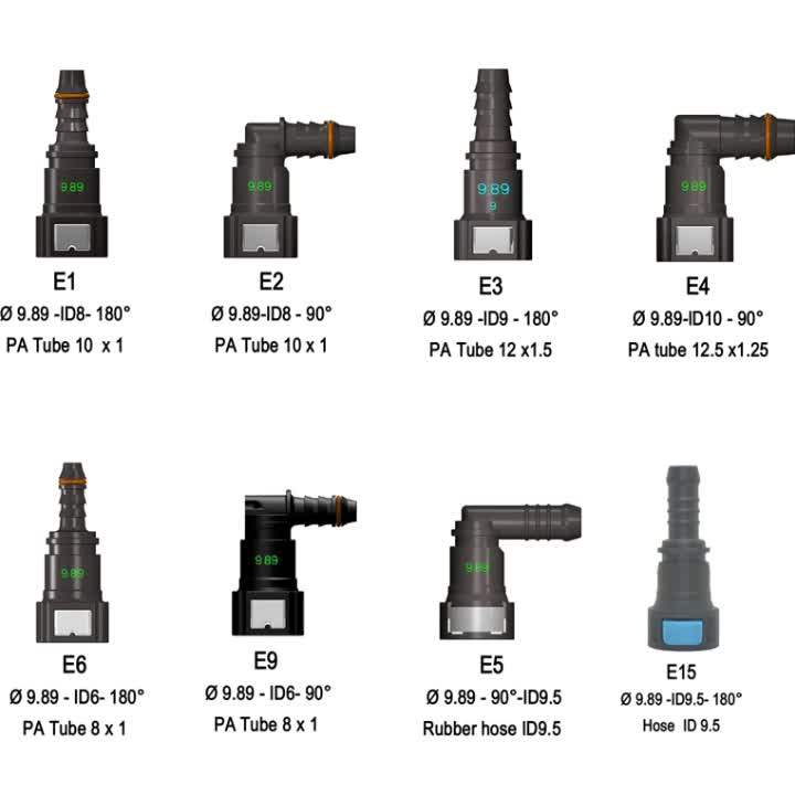 Auto Parts Plastic Quick Connector Fitting Female Adapter Female Quick ...