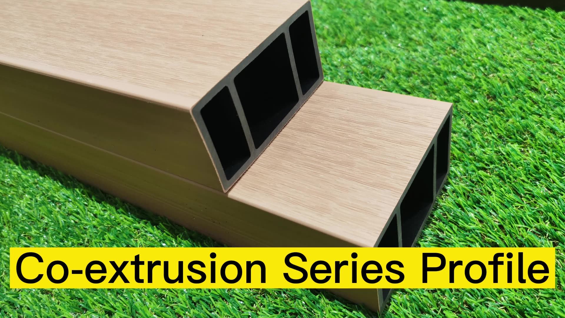 Co-extrusion Wpc Tubes Building Material Outdoor Wall Decoration Louver ...