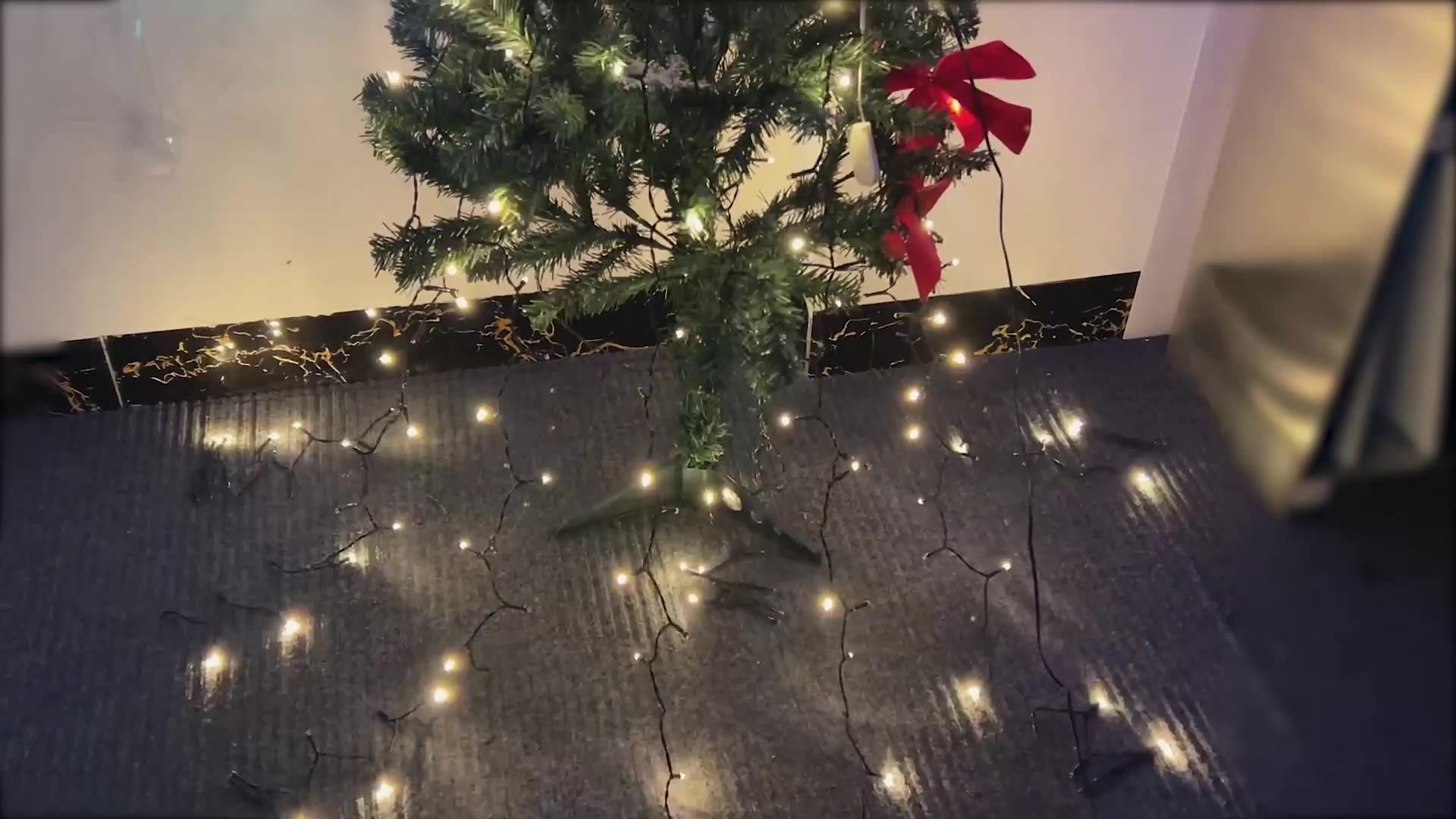 Waterfall Christmas Tree String Light Led Decoration Christmas Tree ...