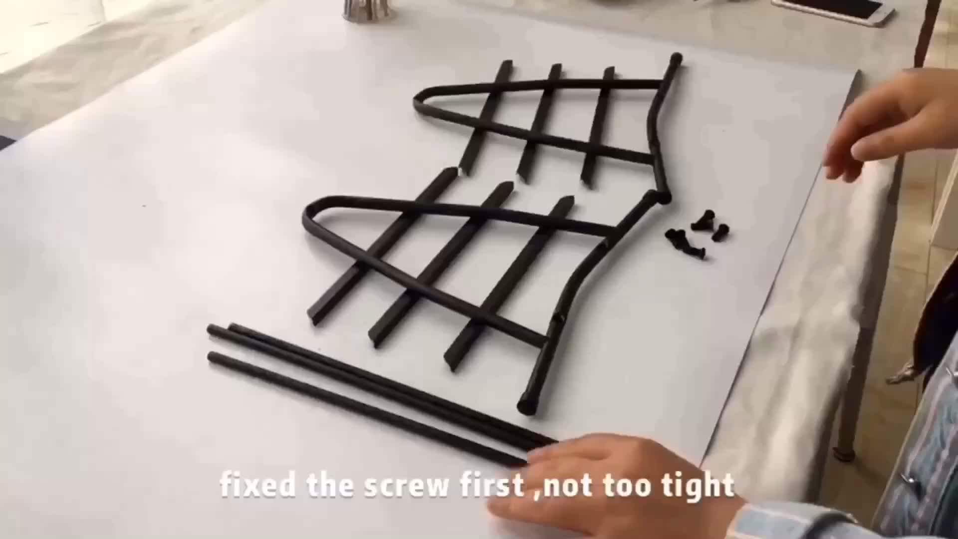 Office 3 Layer Desk Table Iron Mesh Desktop File Organizer Metal ...