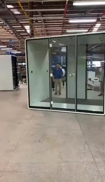 Office Portable Acoustic Meeting Booth Sound Isolation Telephone Pod ...