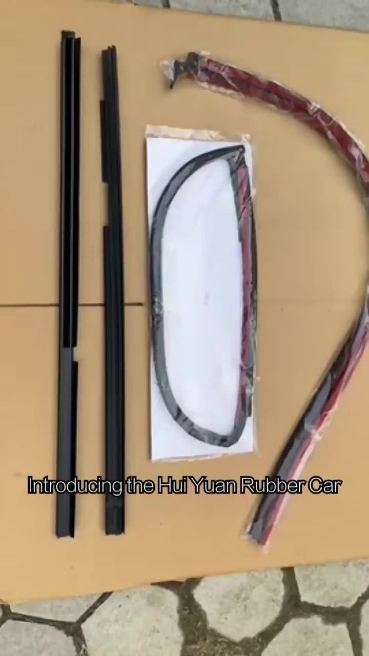 Rubber Car Door Window Moulding Weatherstrips Outer And Inner Channel ...