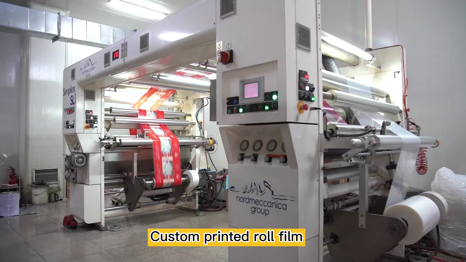 Custom Printed Laminated Plastic Biodegradable Packaging Mylar Roll ...