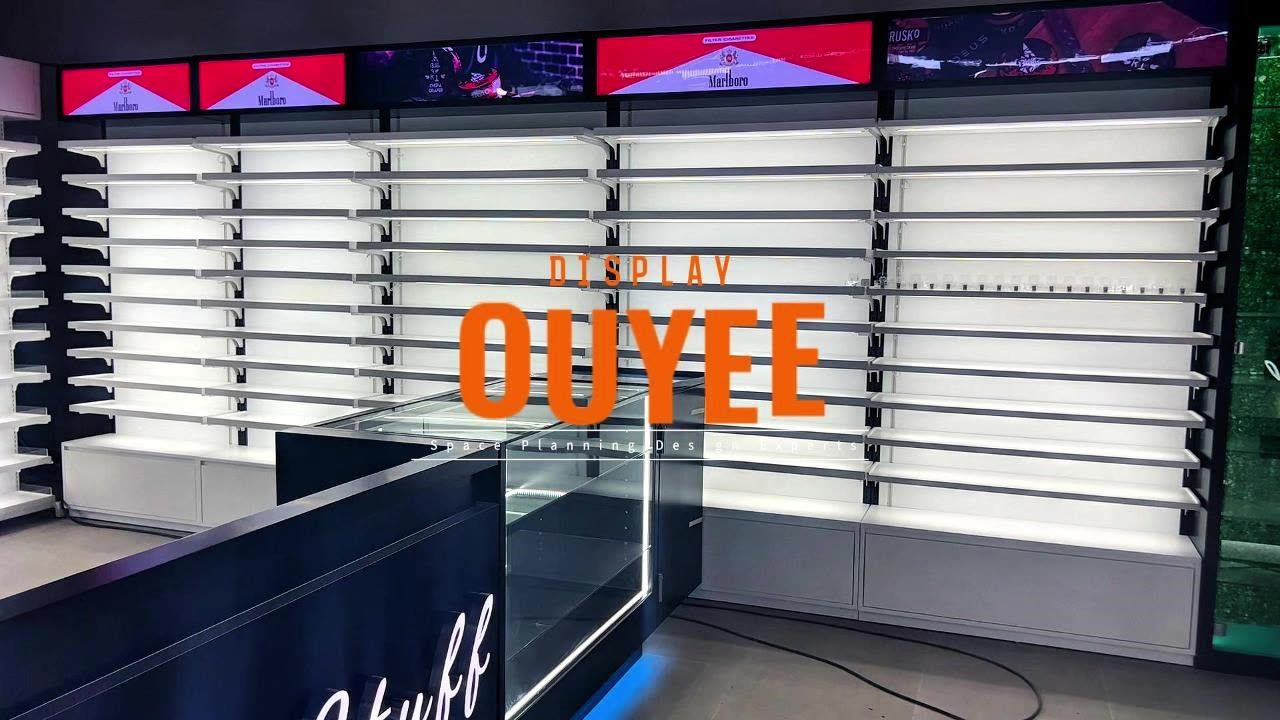 Tobacco Display Showcase Rack Cabinet Glass Display Smoke Shop Display ...