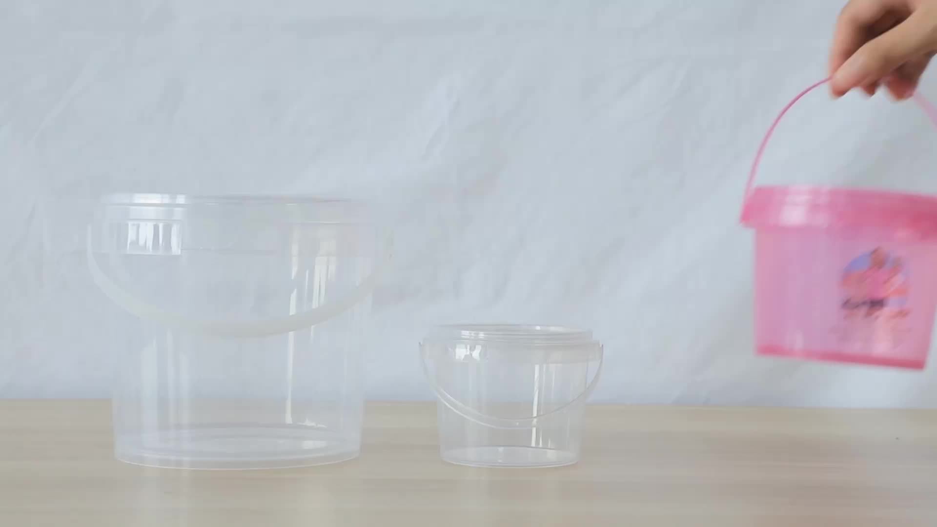 Wholesale Food Grade Pear Paste Bucket Plastic Supermarket Snacks ...