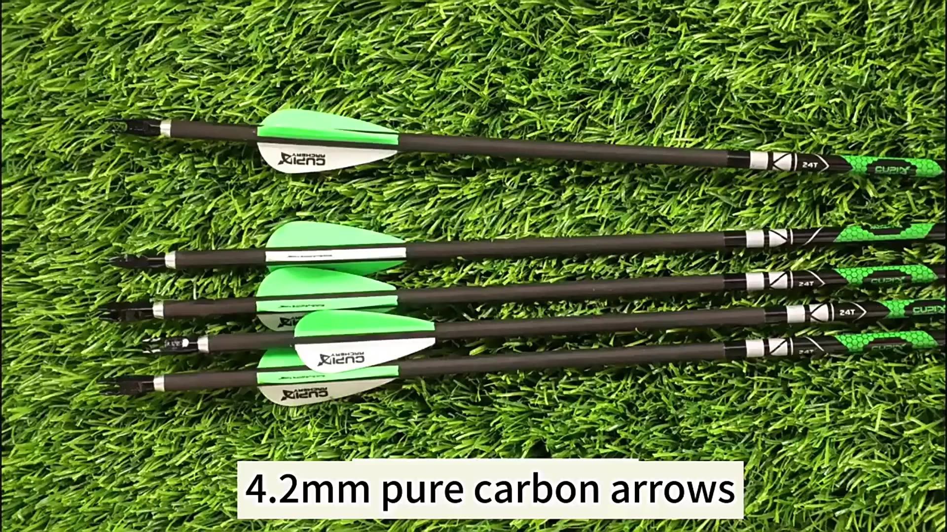 Customizable Lwano Lightweight Pure Carbon Arrows Archery Shooting ...