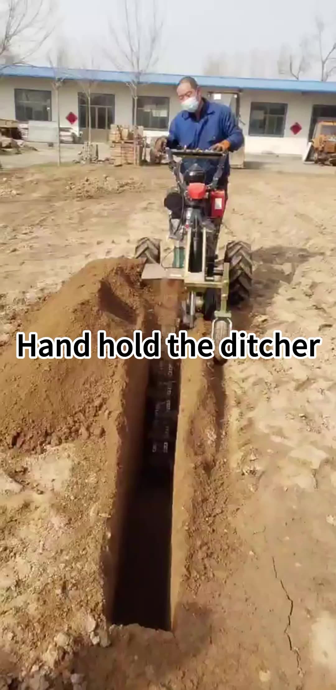 Semi-automatic Pipeline Trenching Machine Mini Cable Trencher Machine ...