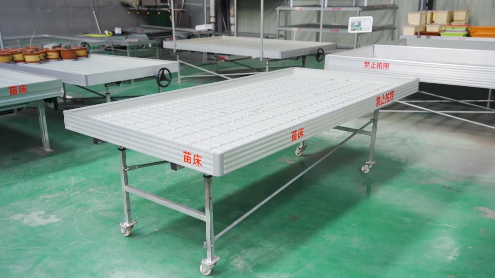 Hydroponic 4x8 Flood Ebb And Flow Rolling Tables Ebb Flow Flood And ...