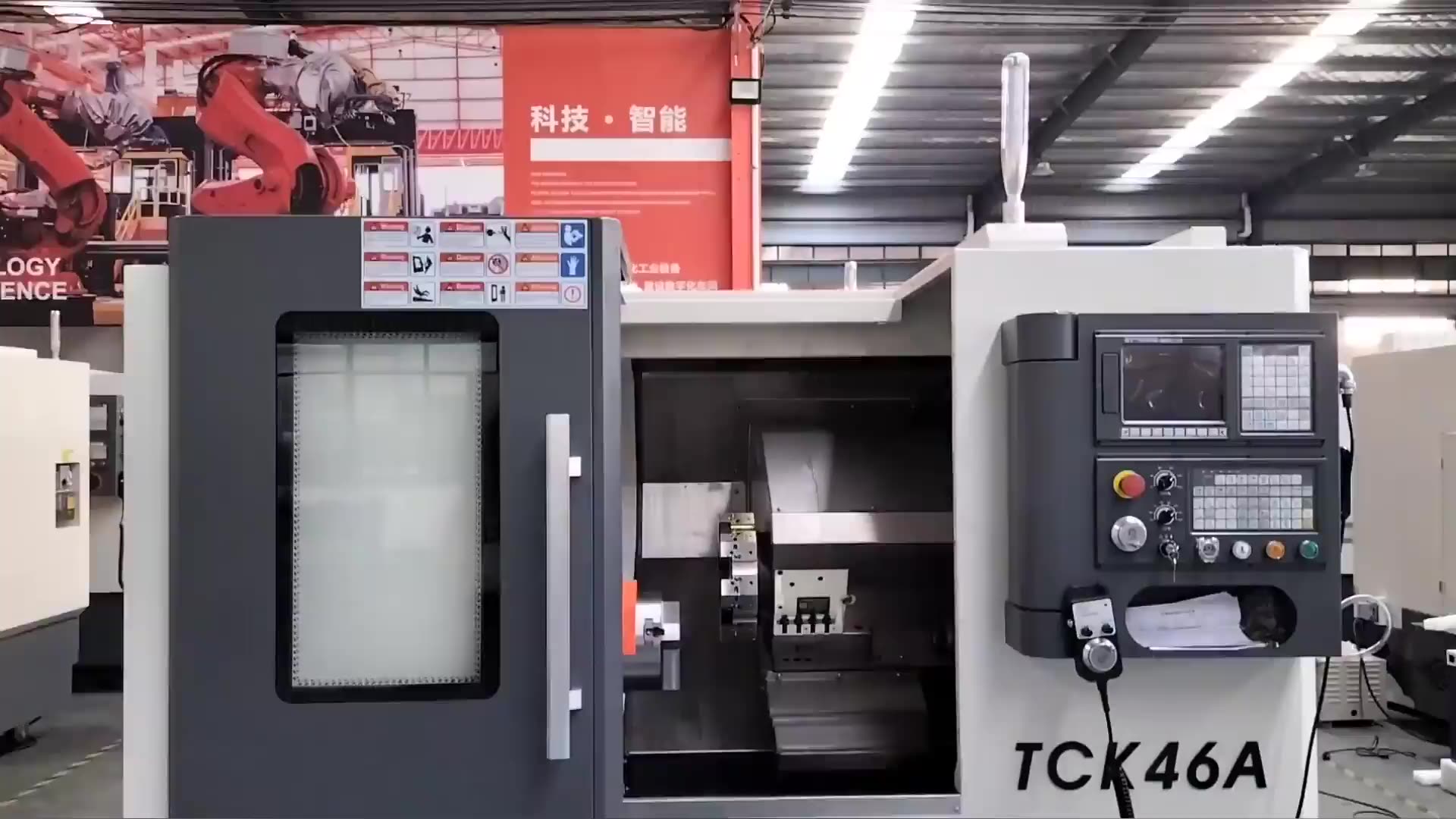 Tck66a Slant Bed Cnc Lathe Machine Funuc System Optional Cnc Chuck Lathe High Quality Turning ...