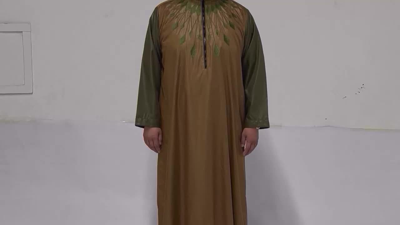 Latest White Thobe Design Islamic Thobe Arab Daffah Men Muslim Jubbah ...