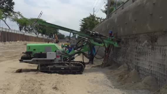 High Efficiency 60m Portable Hydraulic Soil Nail /anchor Drilling ...