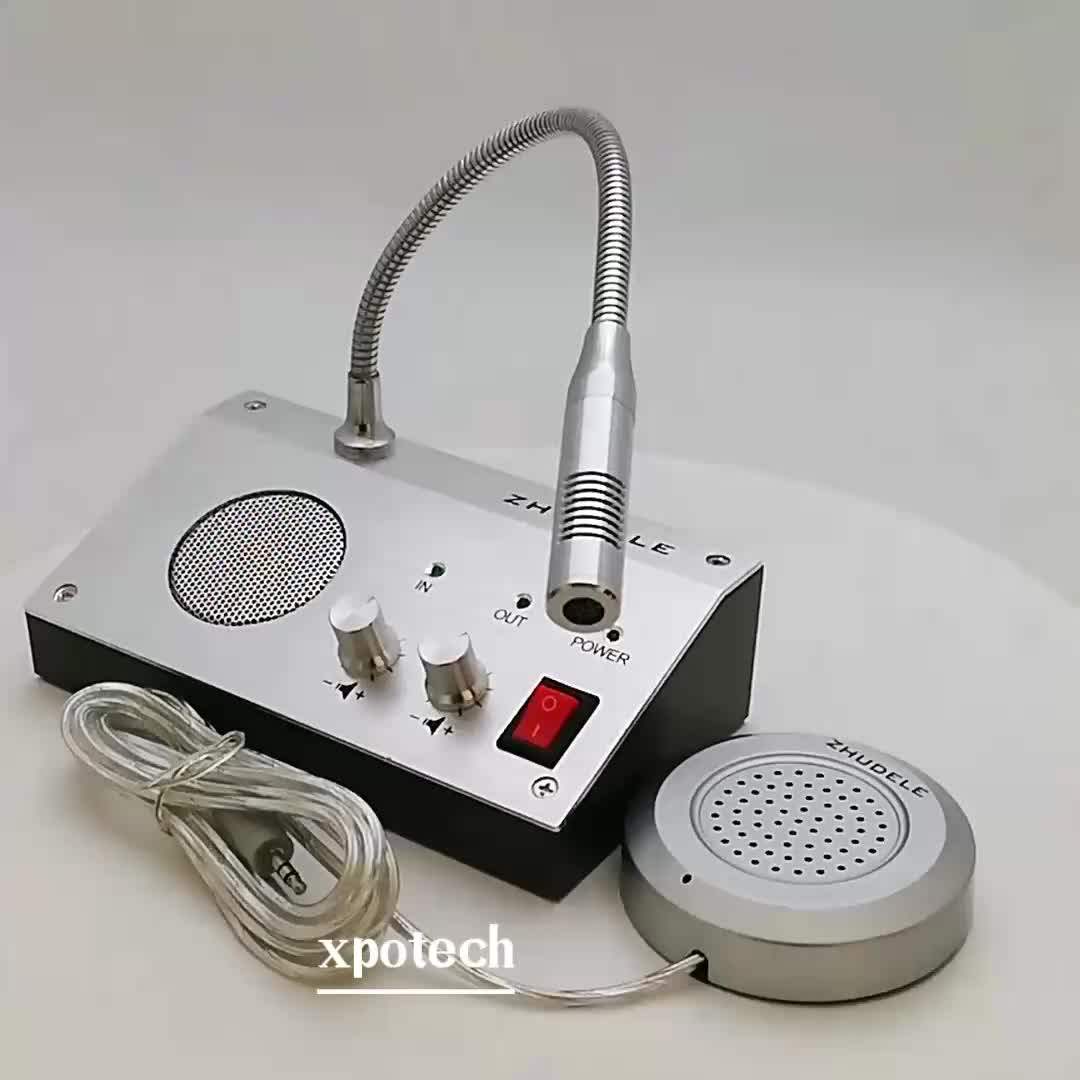 Two Way Bank Counter Window Intercom System Speaker - Buy Bank Counter ...