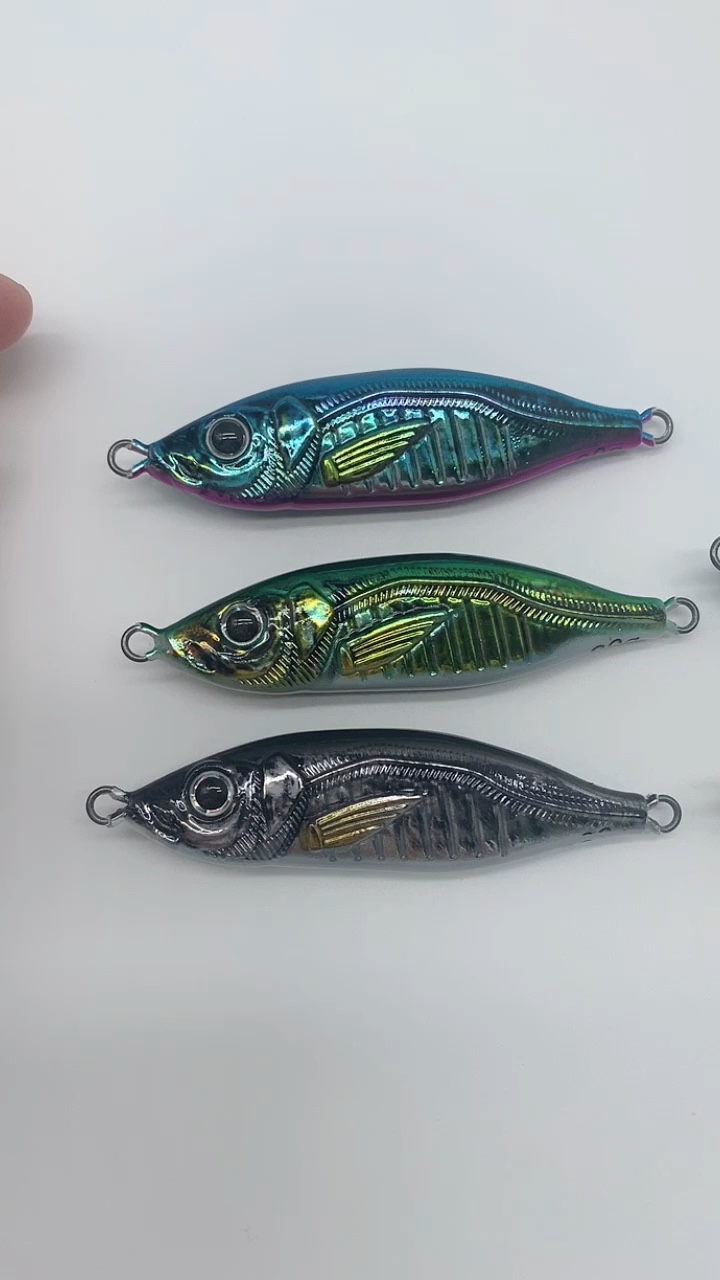Wholesale Simulation Printing Fishing Jig Pesca 40g 60g 80g Saltwater Light Slow Pitch Jigging ...
