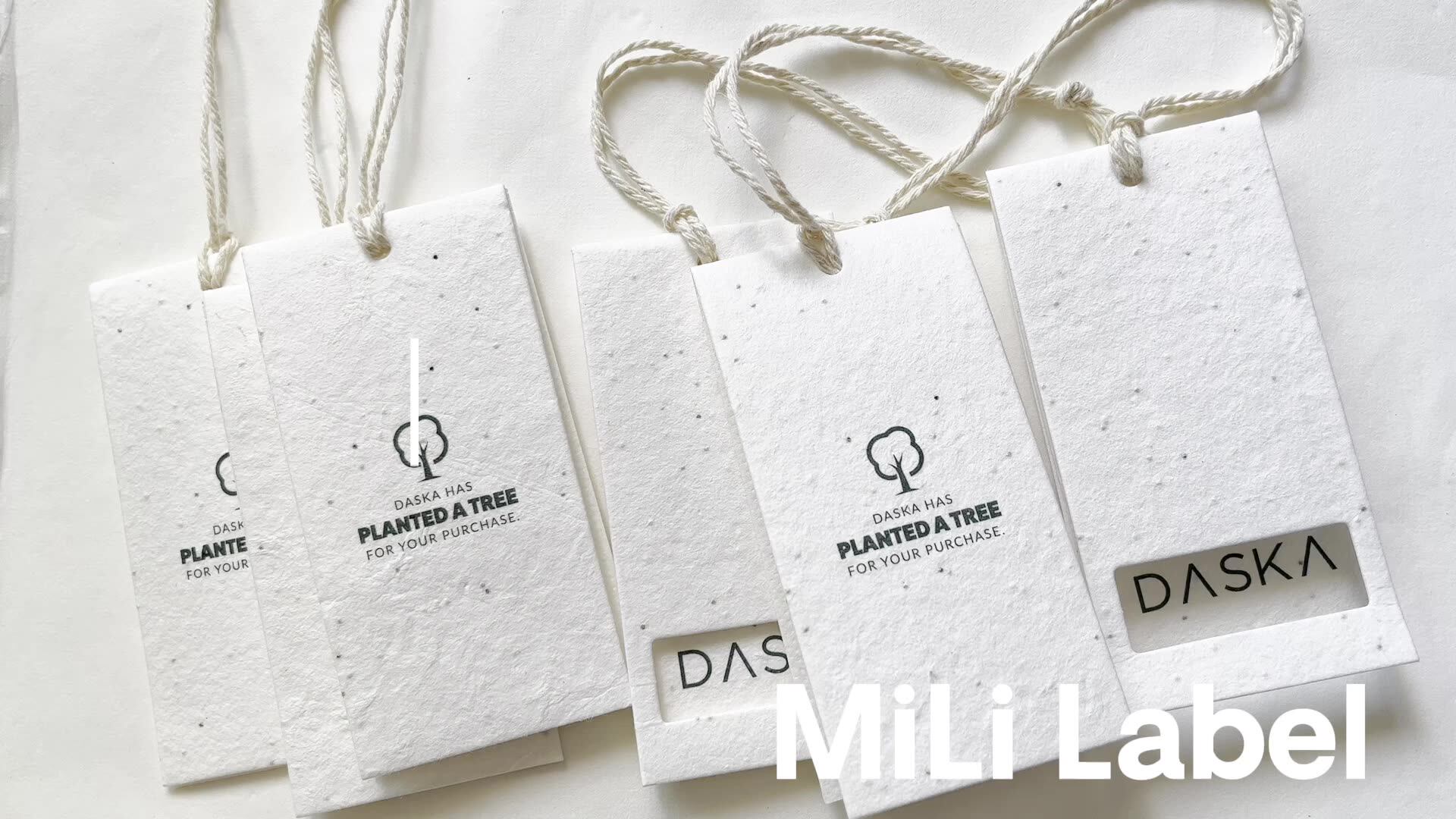 Custom Seed Hang Tag Sustainable Seed Paper Clothing Tag With All Kinds ...