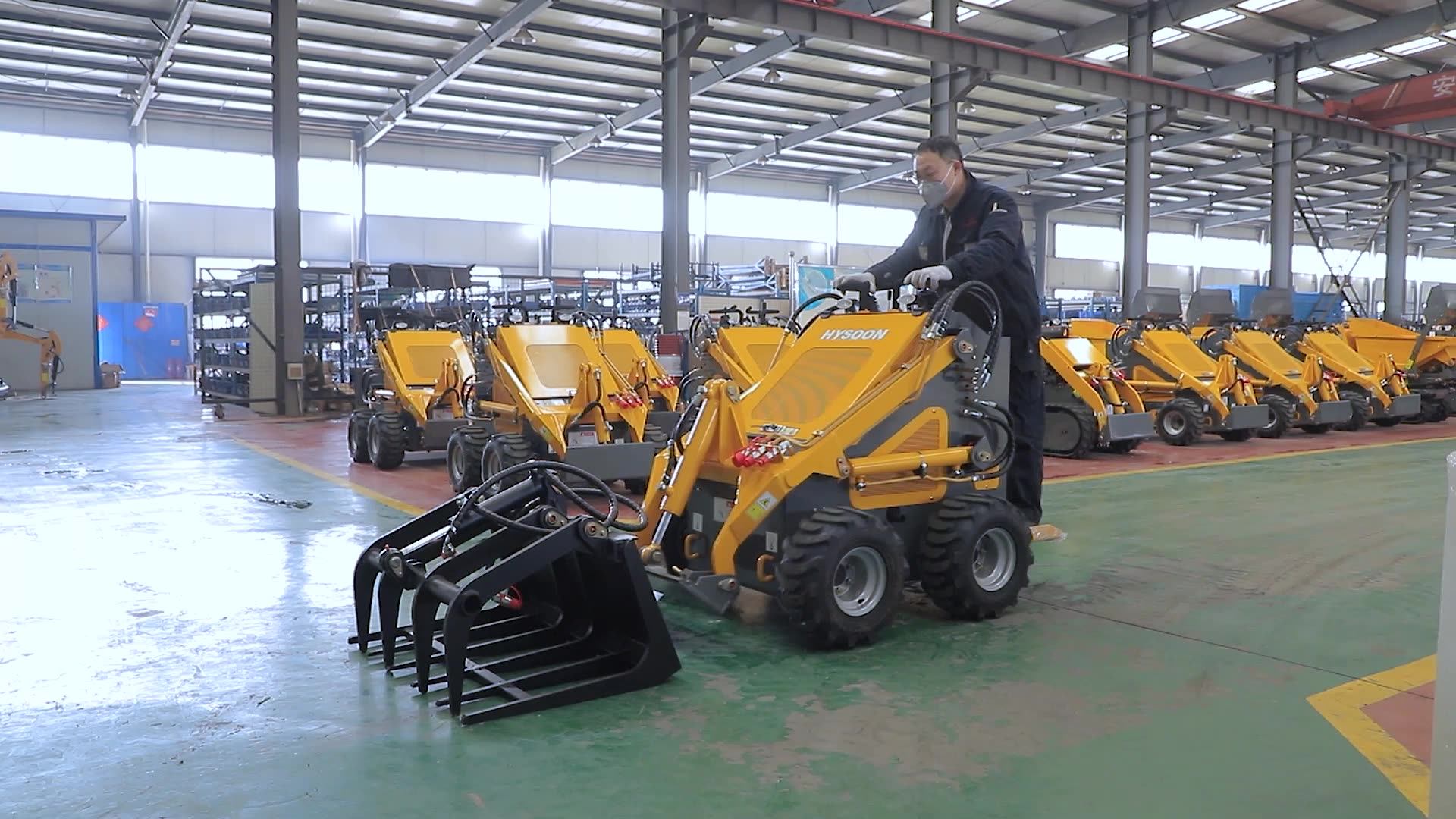 Hysoon Hy380 Mini Skid Steer Loader Like Toro Dingo - Buy Mini Skid ...
