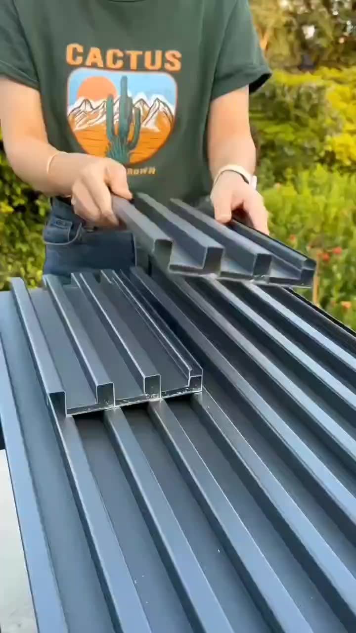 Aluminum Alloy Great Wall Panel Sunlit Roof Concave Convex Insulation ...