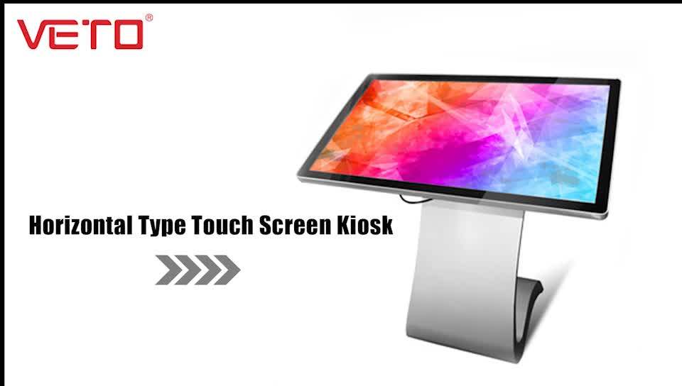 43 Pulgadas Pie Pantalla Táctil De Kiosco Horizontal Pantalla Táctil ...