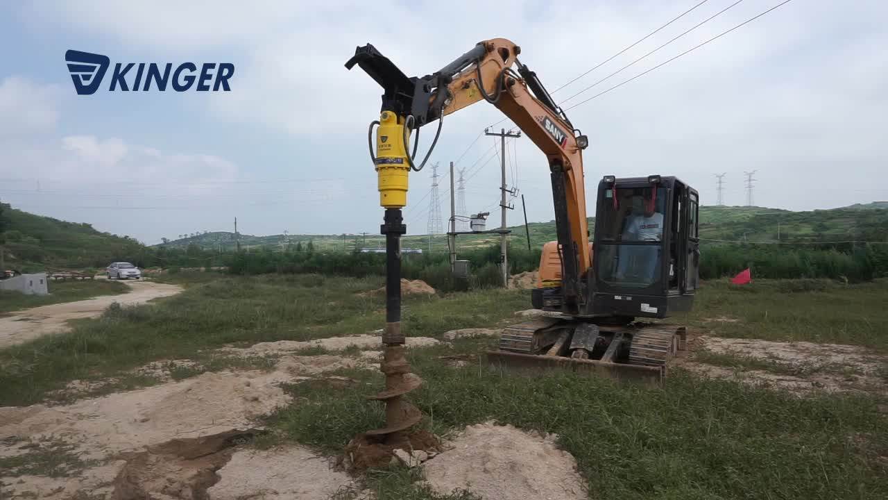 Post Hole Borer Ground Digging Machine Hydraulic Earth Auger For ...