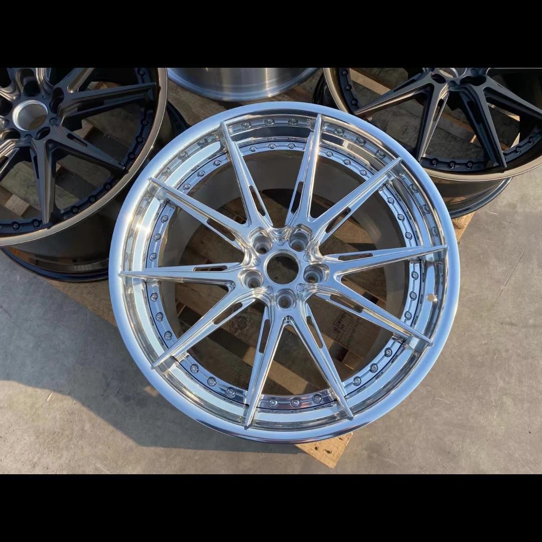 Yufei 2 Piece Wheels Forged Ultra Light Weight Rims 19 20 21 22 24 Inch ...