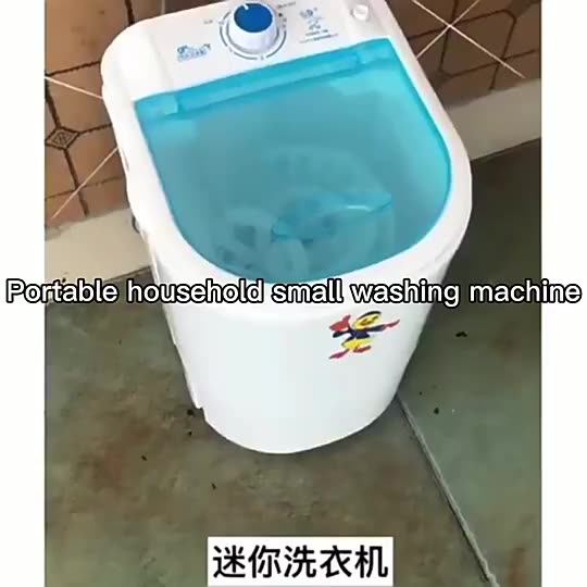 Mini Portable Electric Washing And Drying Machine Small Washing Machine ...