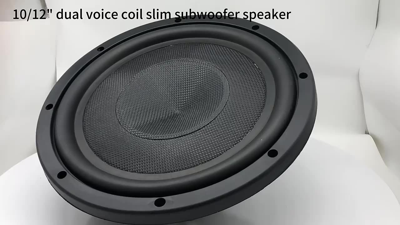 High Quality Powered Subwoofer Carbon Fiber Cone Dual 10 12 Inch Bass ...