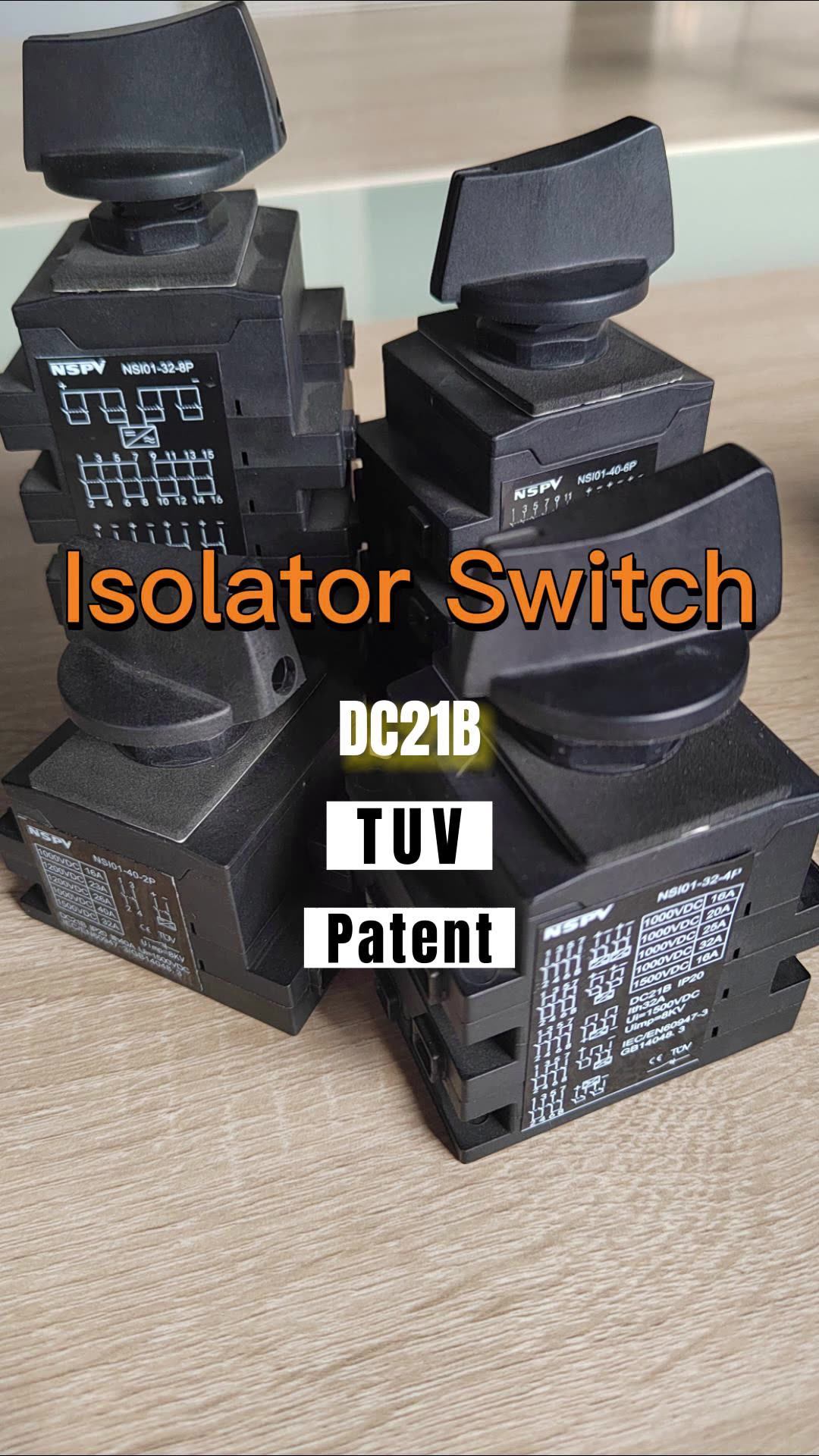 Dc Isolator Switch Disconnector 4 Pole 20a 1500 V 8000 V Mc 700 A 32 ...