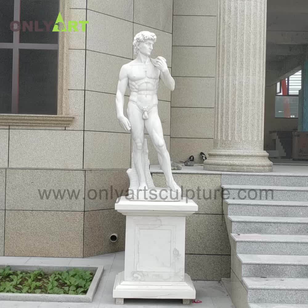 Famous Michelangelo Marble David Statue Life Size Outdoor Garden ...
