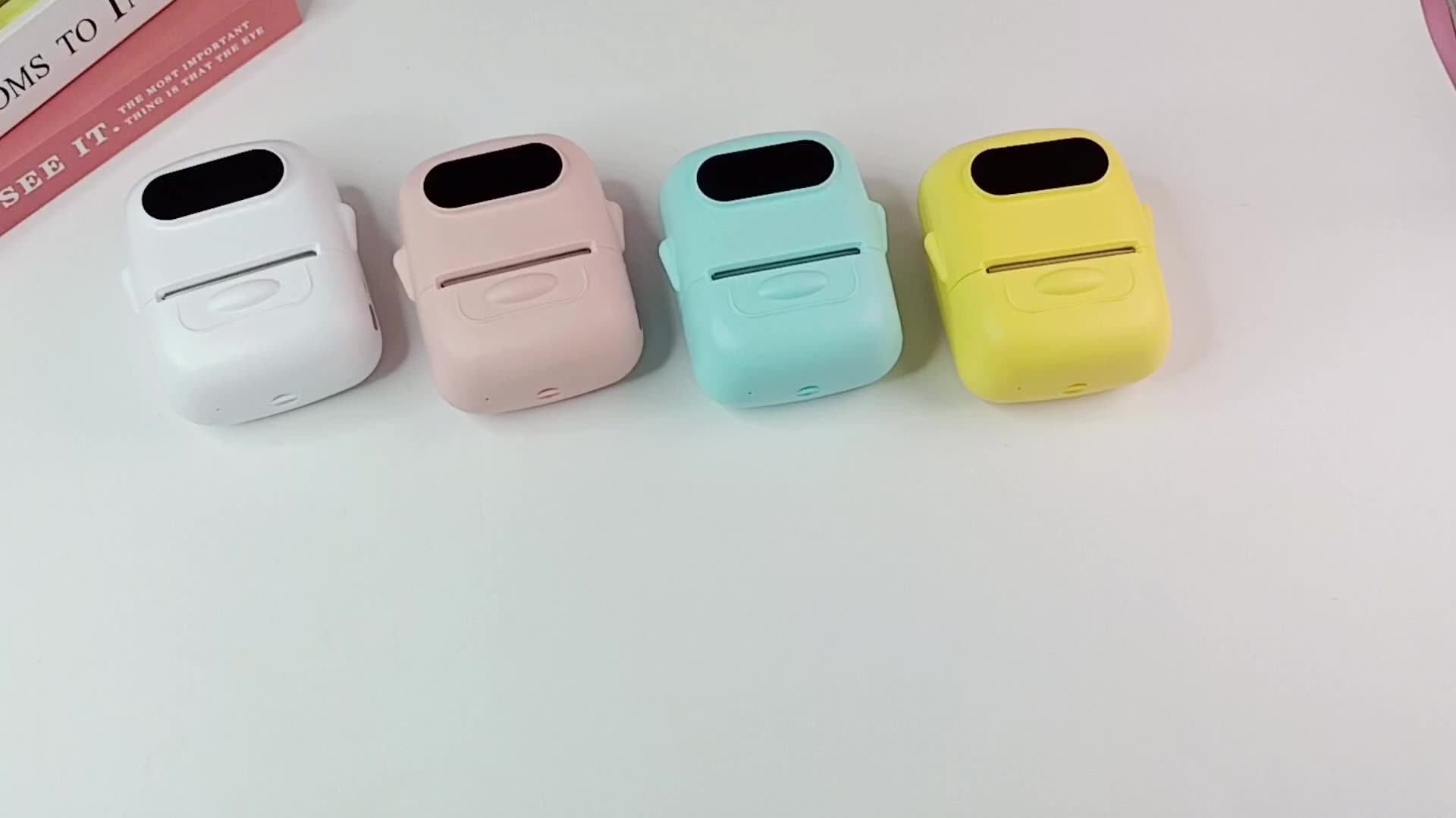 Barcode Qr Code Sticker Label Portable Printer Jewelry Thermal Sticker ...