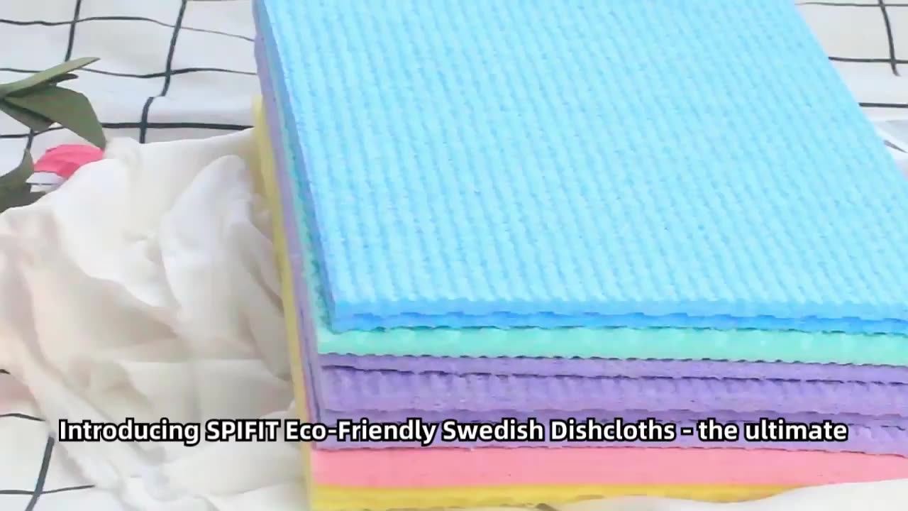 Eco-friendly Swedish Dishcloth Cellulose Sponge Cloths Odorless And ...