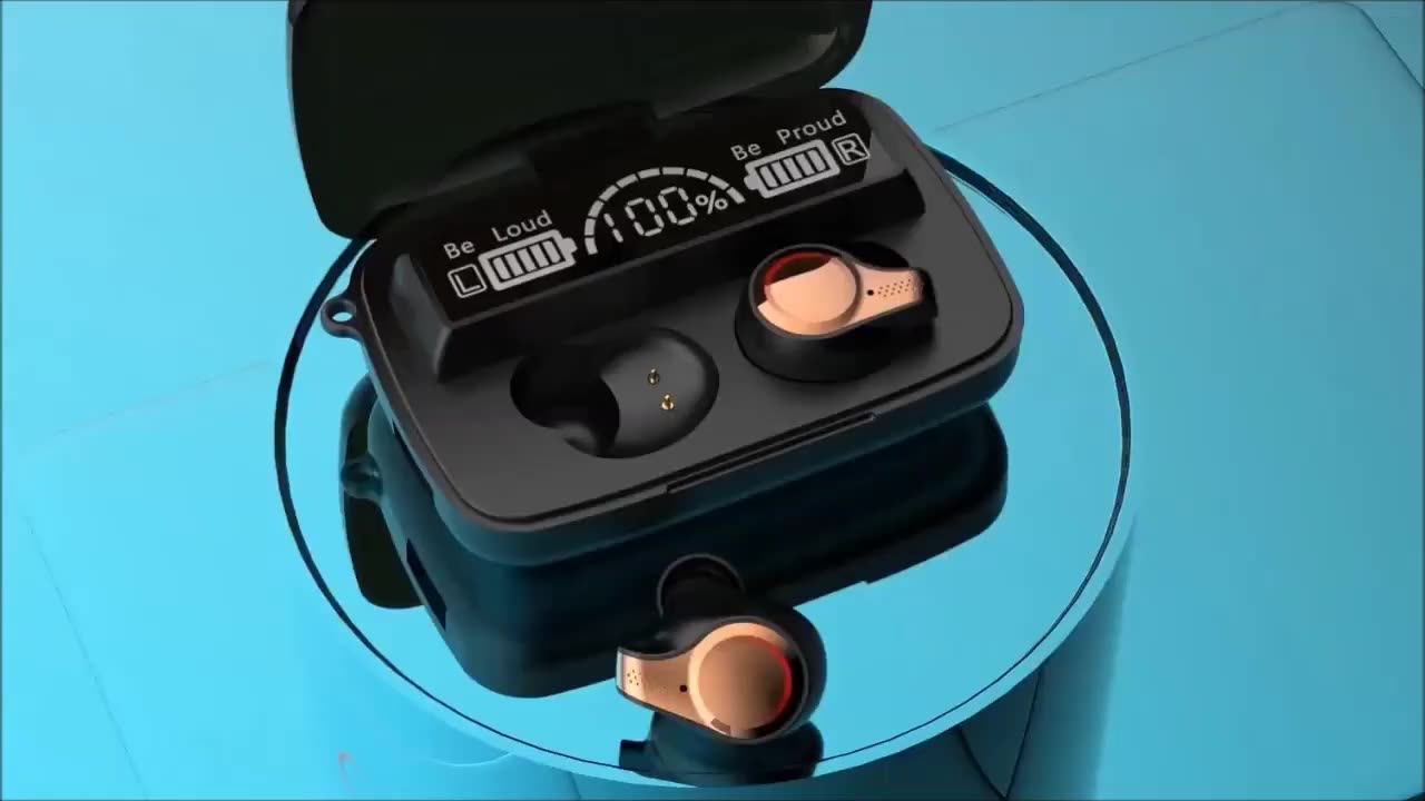 Dropshipping 2021 M18 Tws Earbuds Touch Waterproof Led Digital Display ...