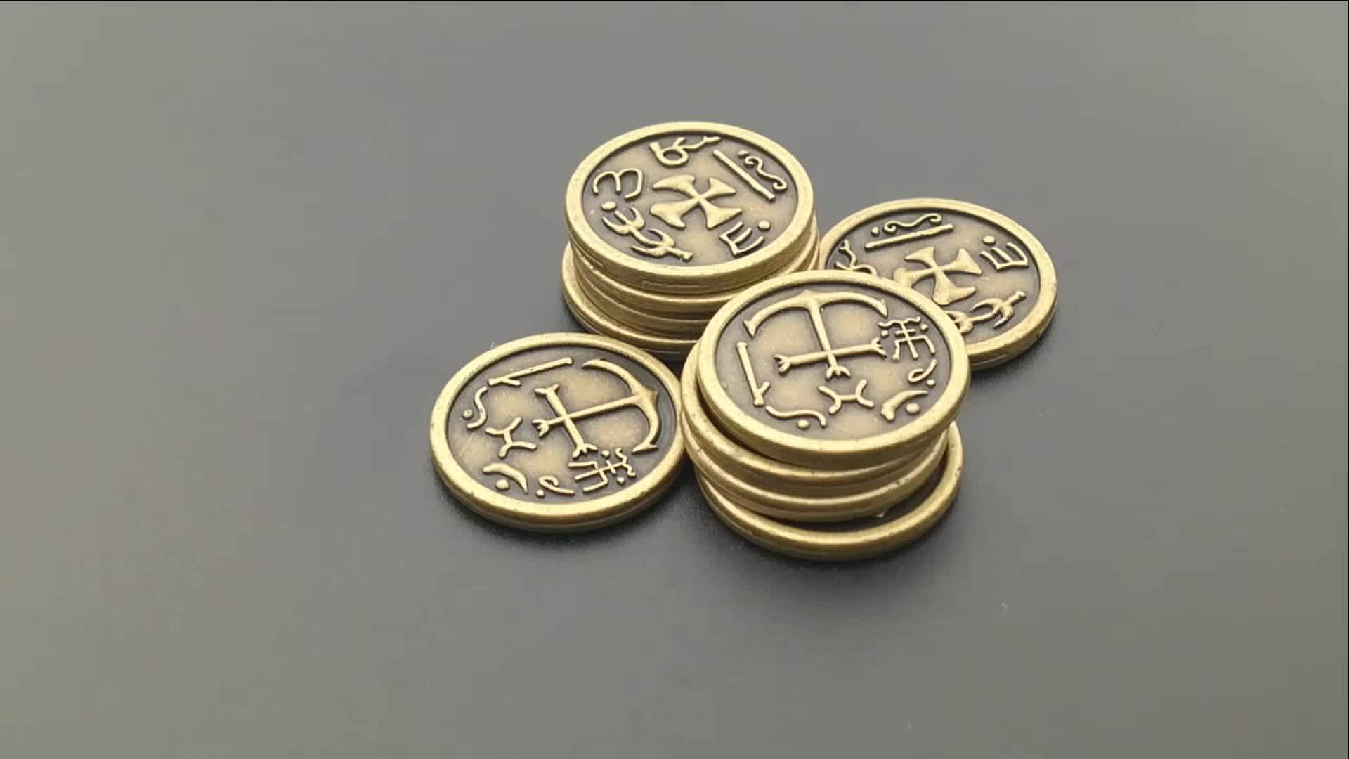 Custom Design Metal Token For Board Game Metal Coin - Buy Coin,Metal ...