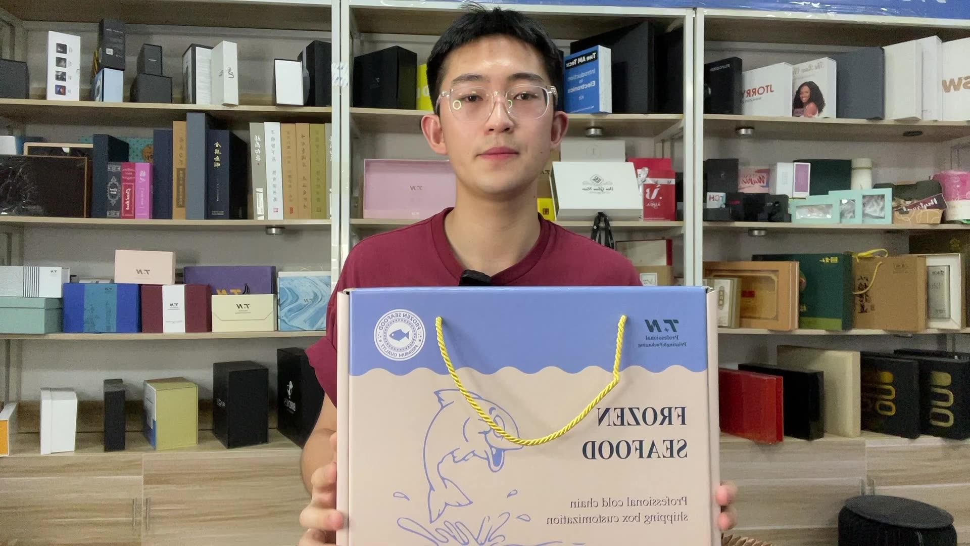 Insulated Food Cooler Packaging Carton Boxes For Transporting Frozen ...